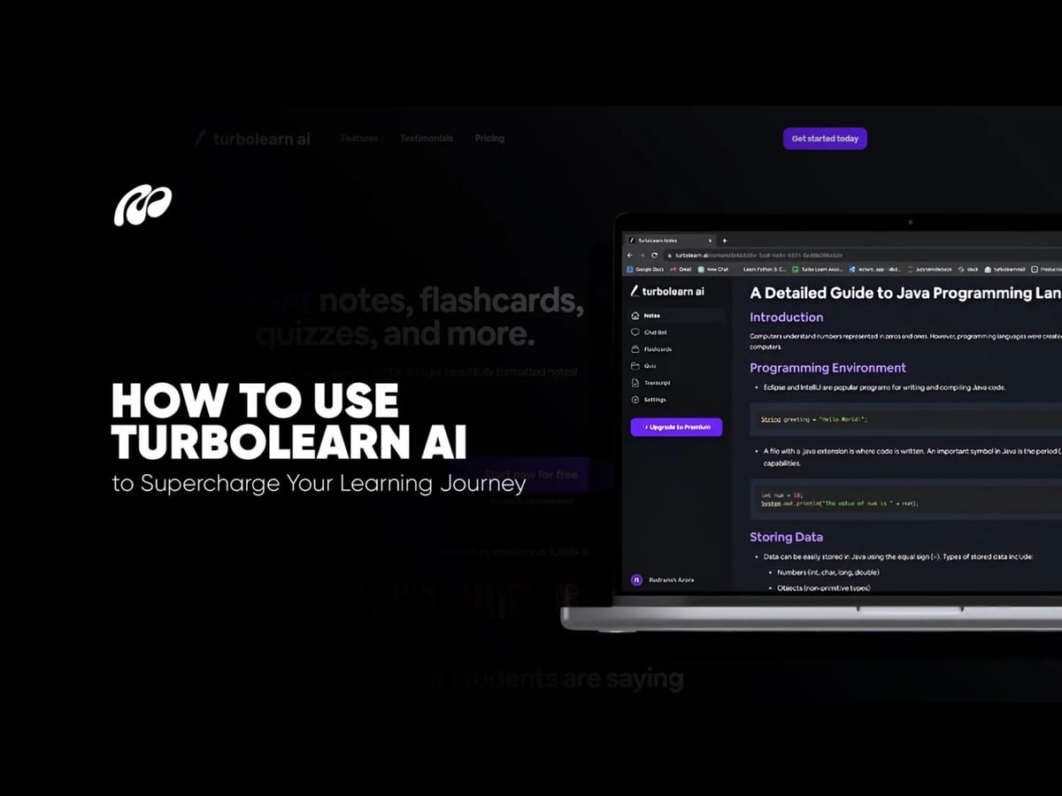 TurboLearn AI (2025): Pricing, Reviews, Features, and Best Alternatives